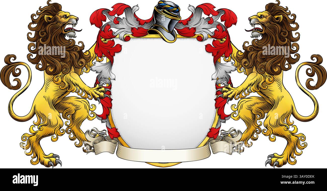 Italian heraldry Stock Vector Images - Alamy