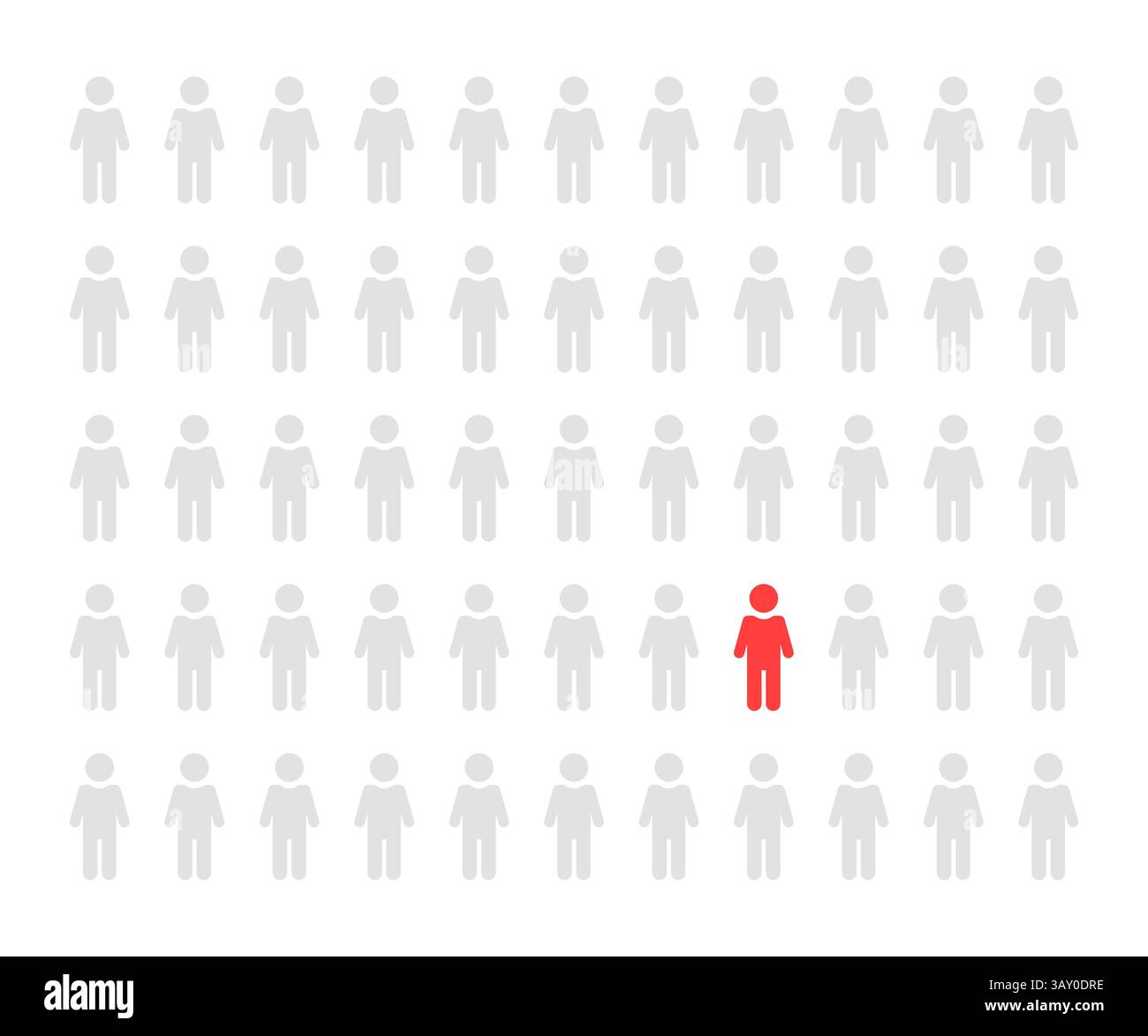 crowd of people with individual stick figure Stock Vector Image & Art ...