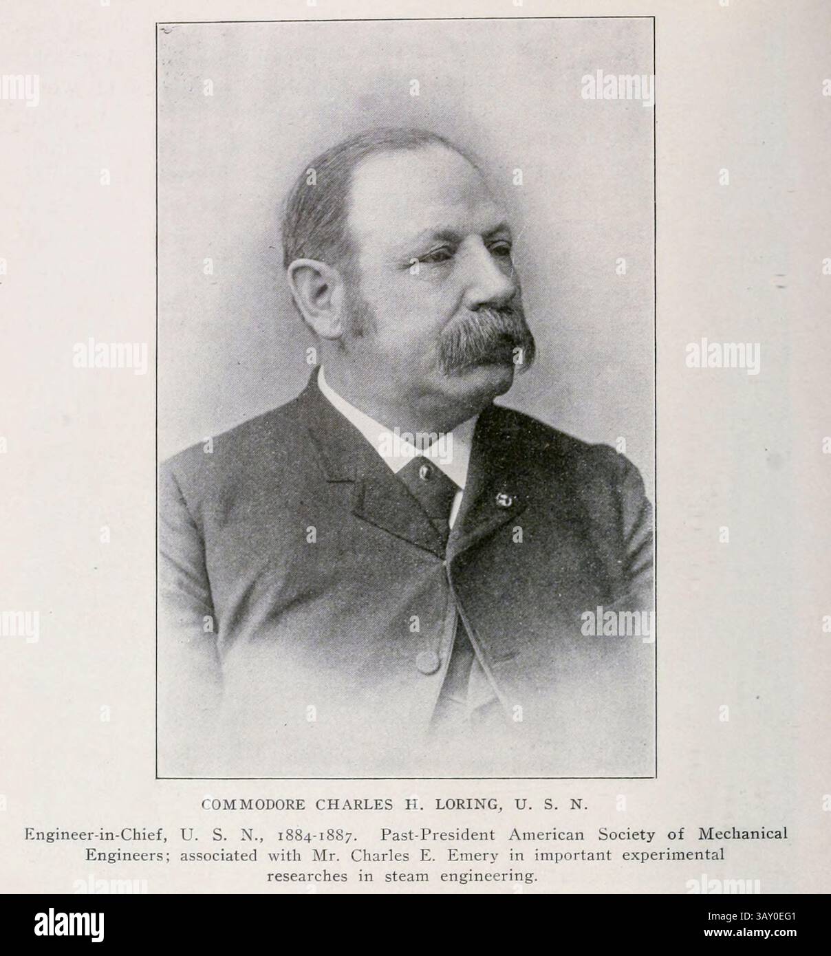 COMMODORE CHARLES H. LORING, U. S. N. Engineer-in-Chief, U. S. N., 1884 ...