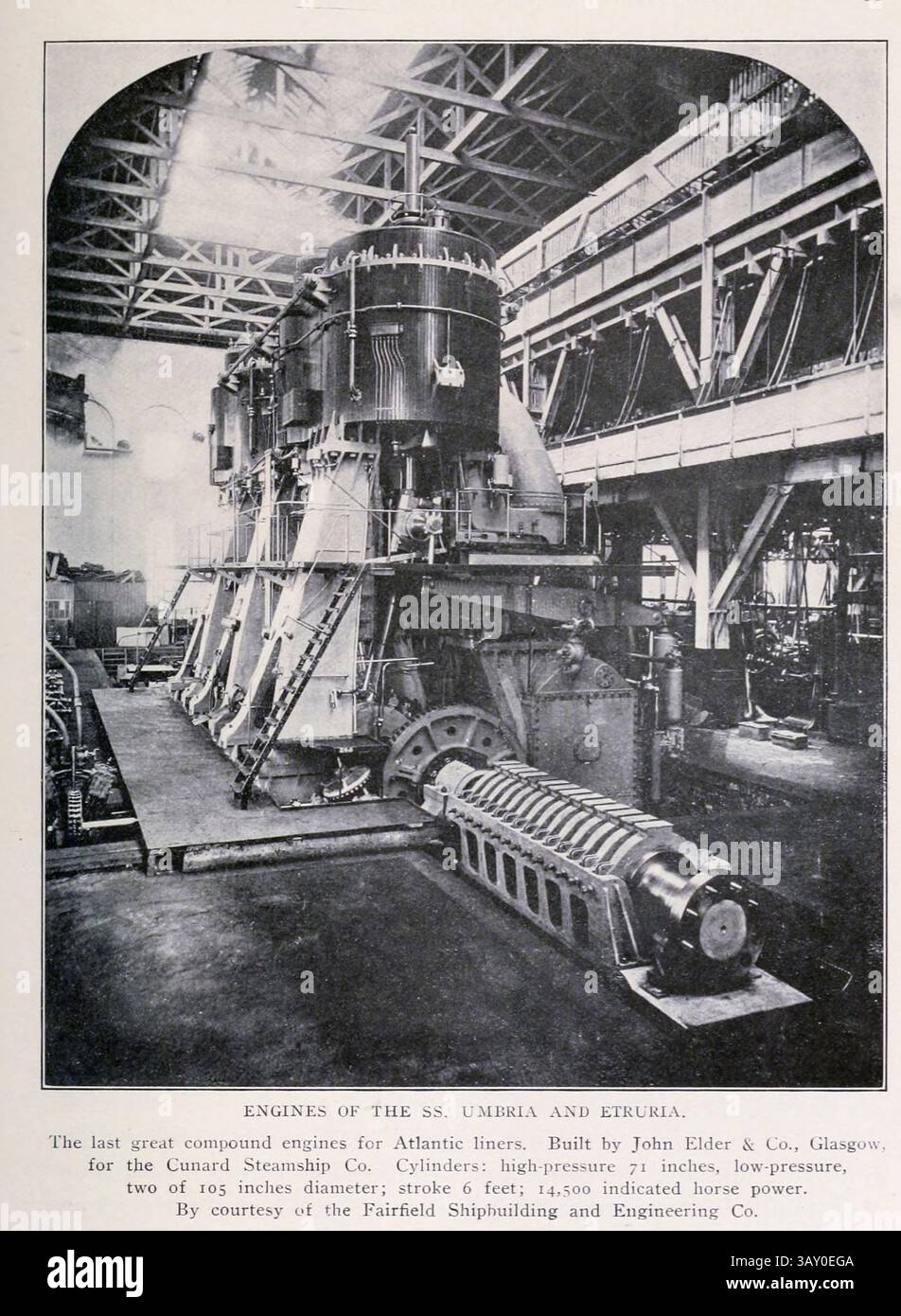 ENGINES OF THE SS. UMBRIA AND ETRURIA. The last great compound engines ...