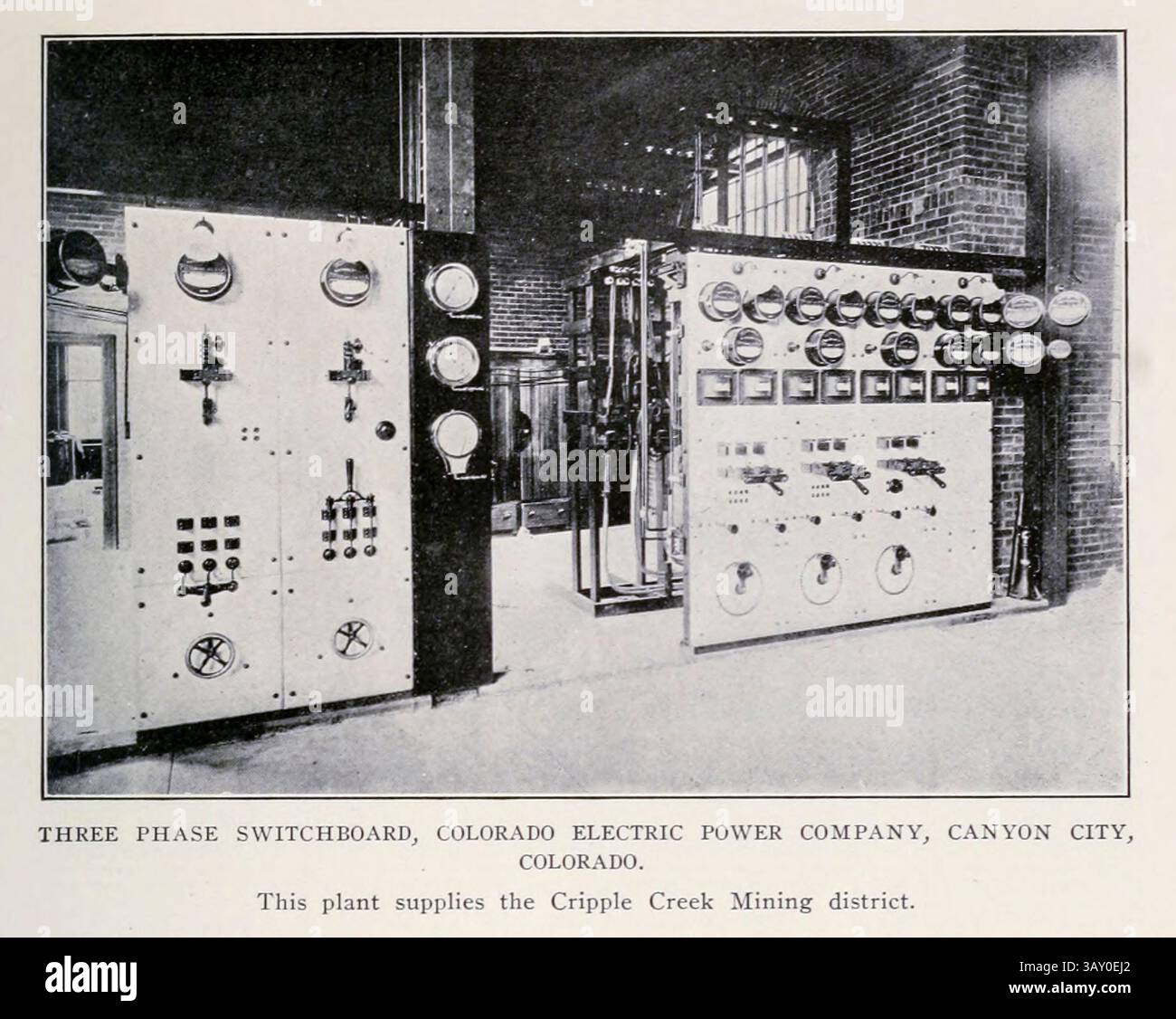 THREE PHASE SWITCHBOARD, COLORADO ELECTRIC POWER COMPANY, CANYON CITY ...