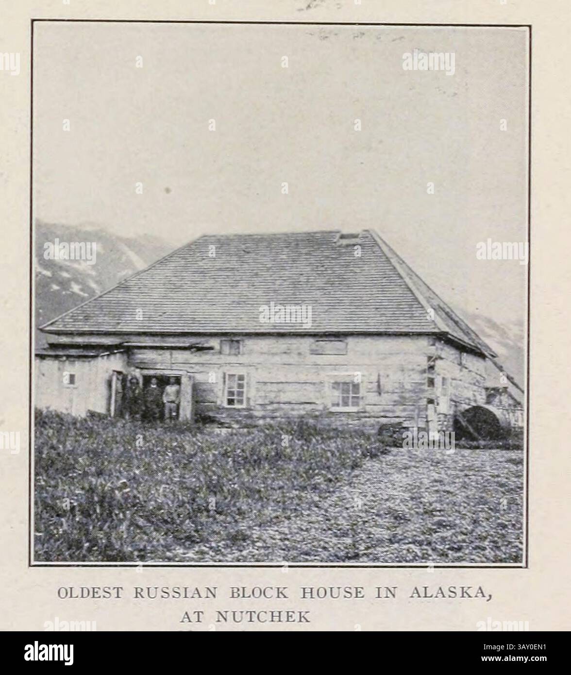 OLDEST RUSSIAN BLOCK HOUSE IN ALASKA, AT NUTCHEK. Nuchek, lat. 60° 15 ...