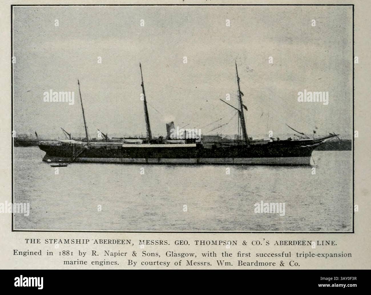 THE STEAMSHIP ABERDEEN, MESSRS. GEO. THOMPSON & CO.'S ABERDEEN LINE ...