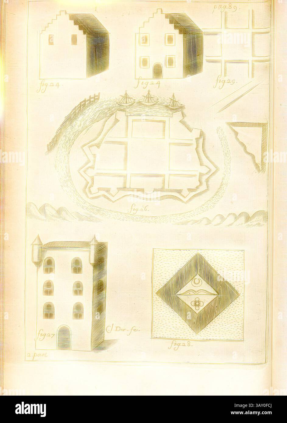 A collection of architectural sketches showcasing various building ...