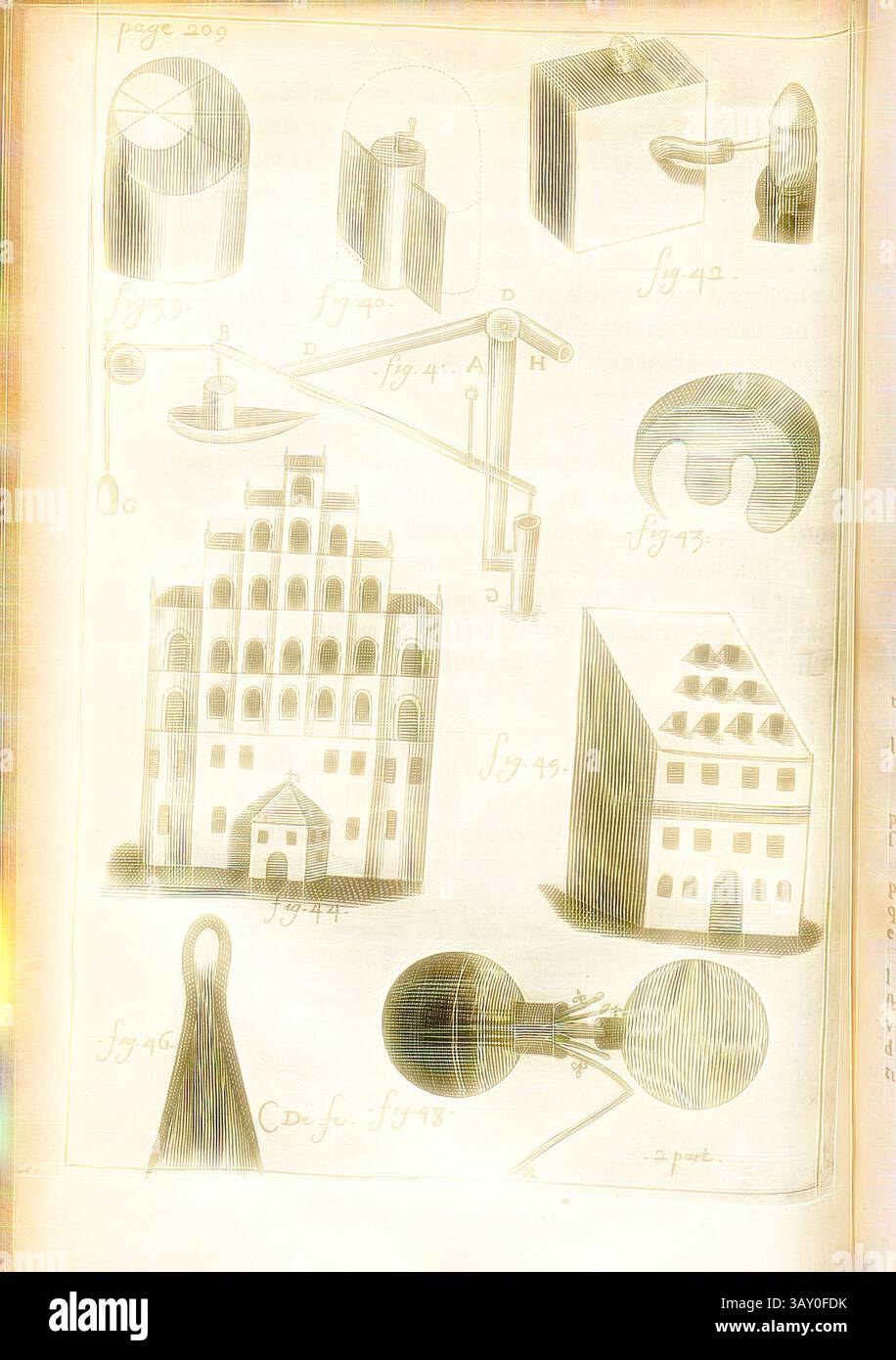 A collection of intricate illustrations depicting various geometrical ...