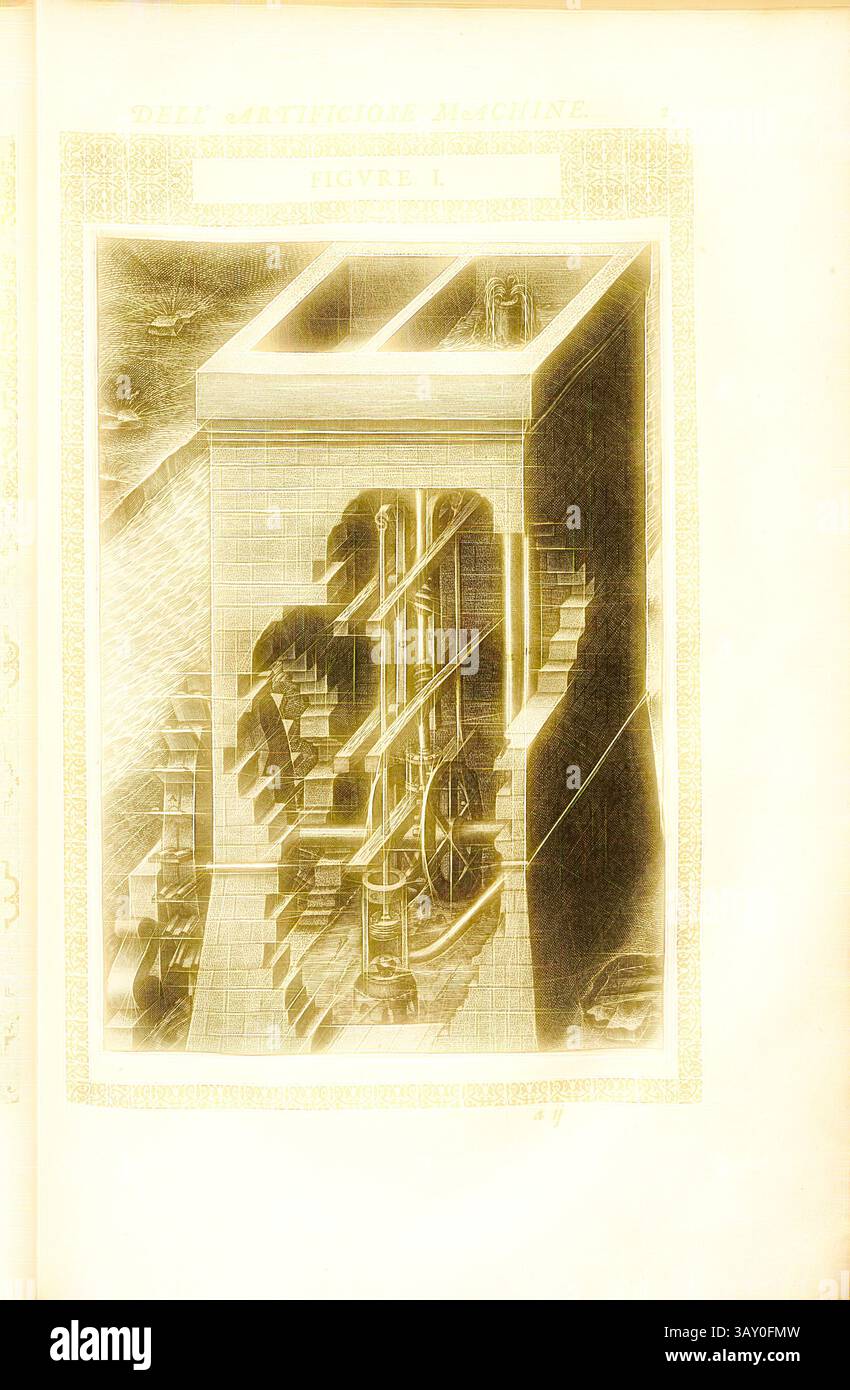 An intricate illustration of a mechanical structure, showcasing a ...