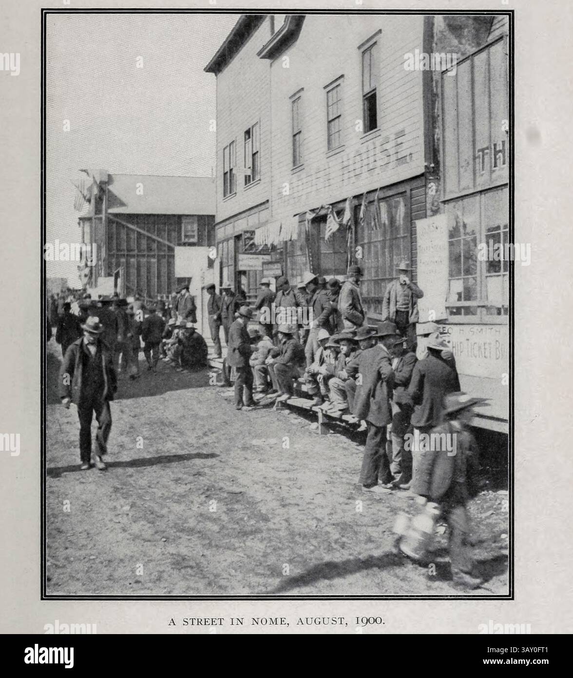 A STREET IN NOME, AUGUST 1900 from the Article THE GOLD SANDS OF CAPE ...