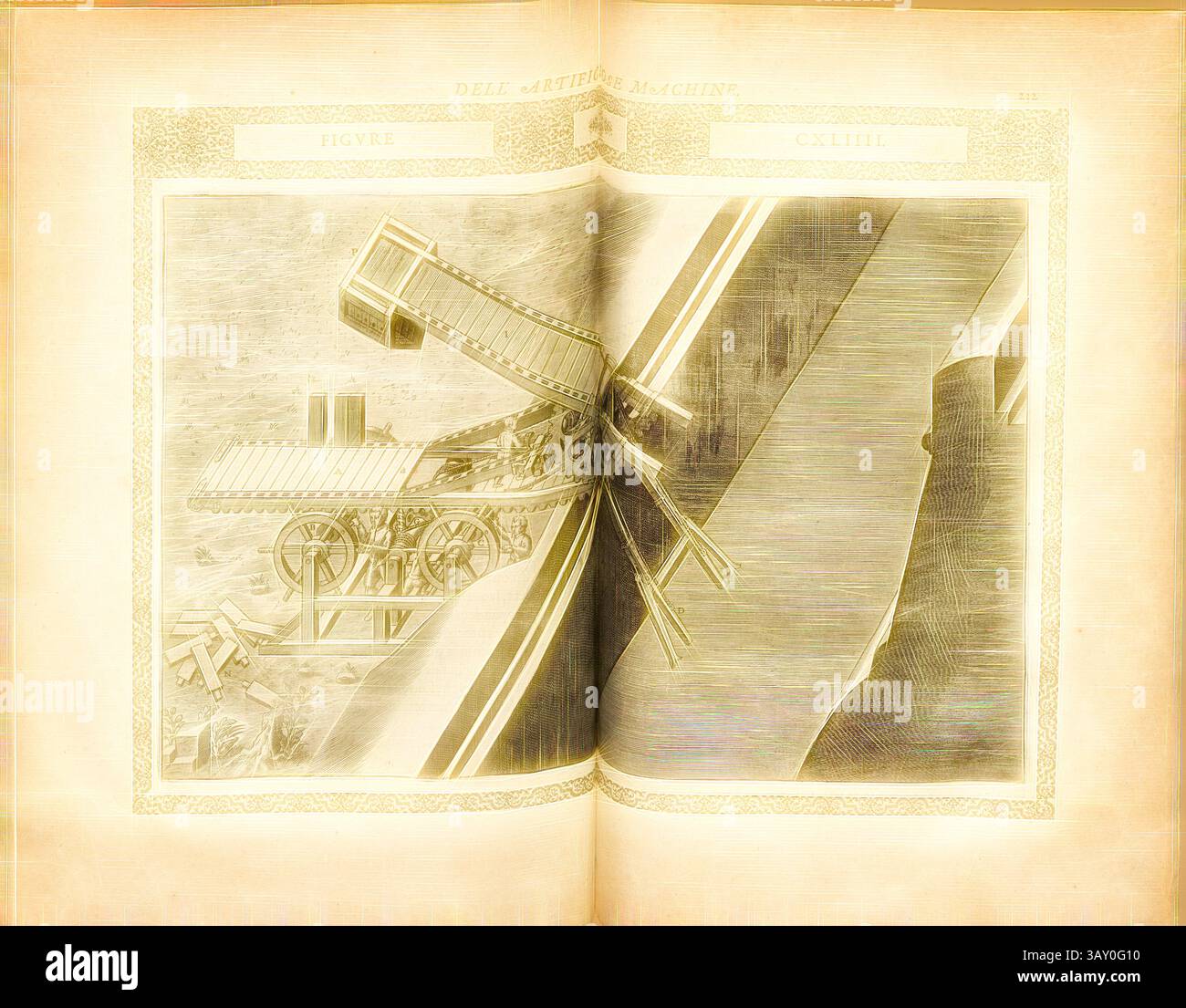 An intricate illustration showcasing a detailed engineering design ...