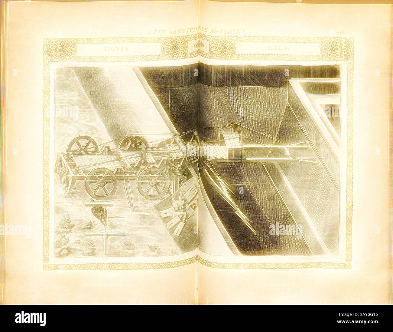 An intricate illustration depicting a detailed design of a machine ...