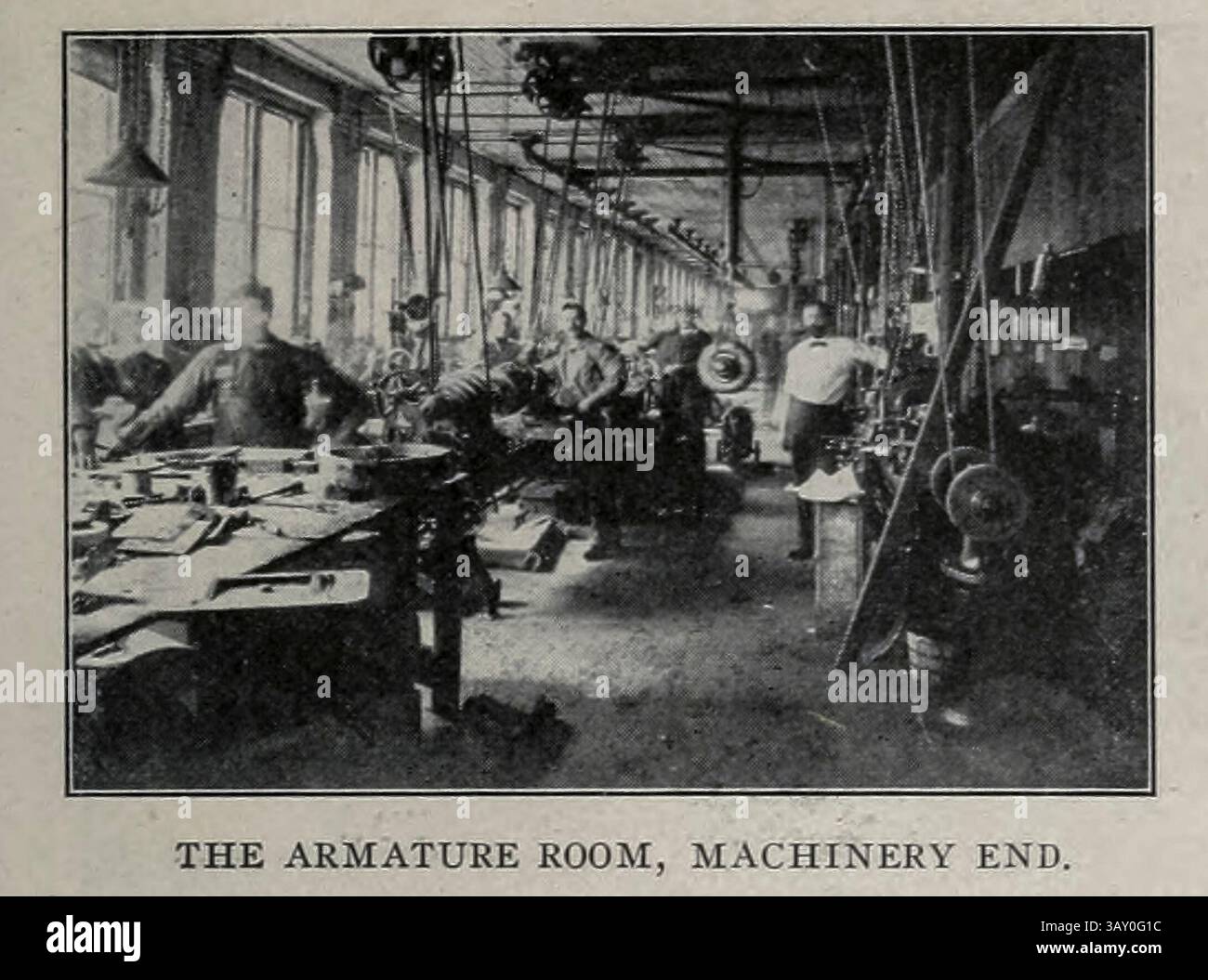 THE ARMATURE ROOM, MACHINERY END from the Article THE MECHANICAL ...