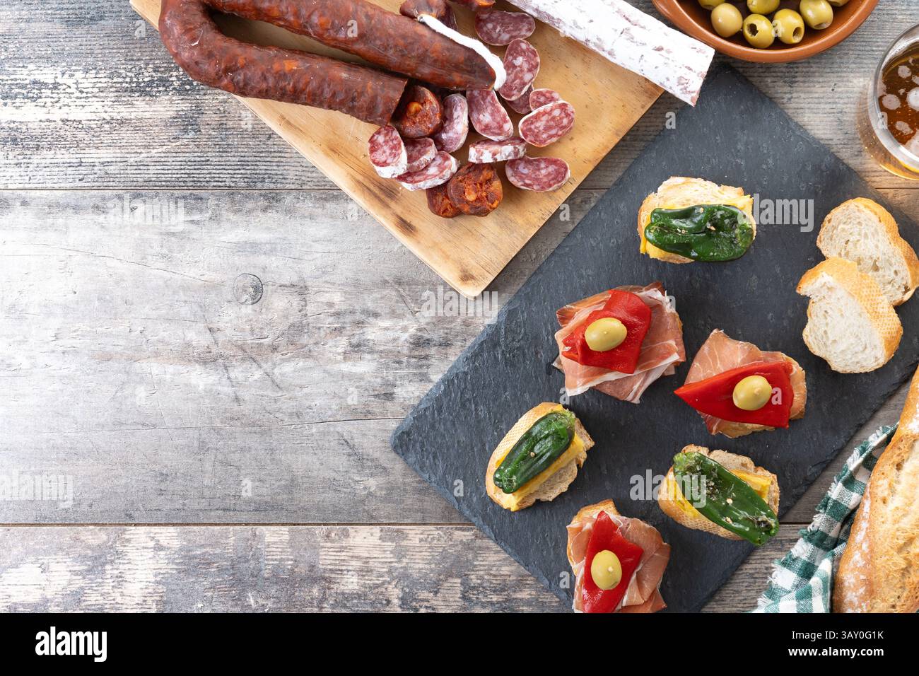 Assortment spanish snacks on hi-res stock photography and images - Alamy