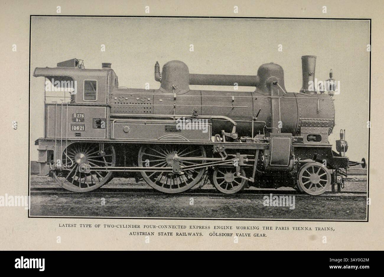 Two cylinder four connected express engine working the Paris to Vienna ...