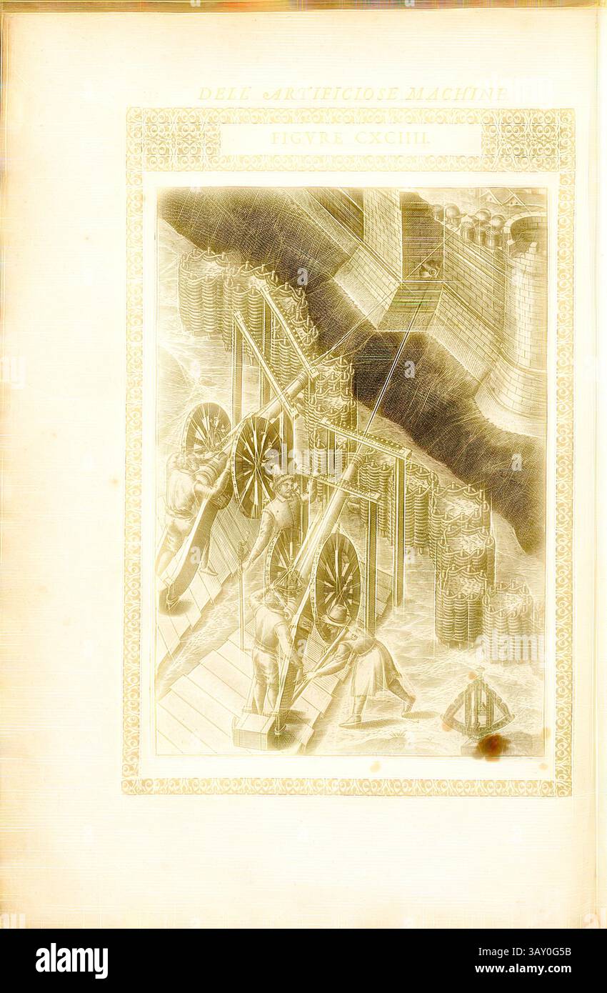 An intricate illustration showcases several figures operating a large ...