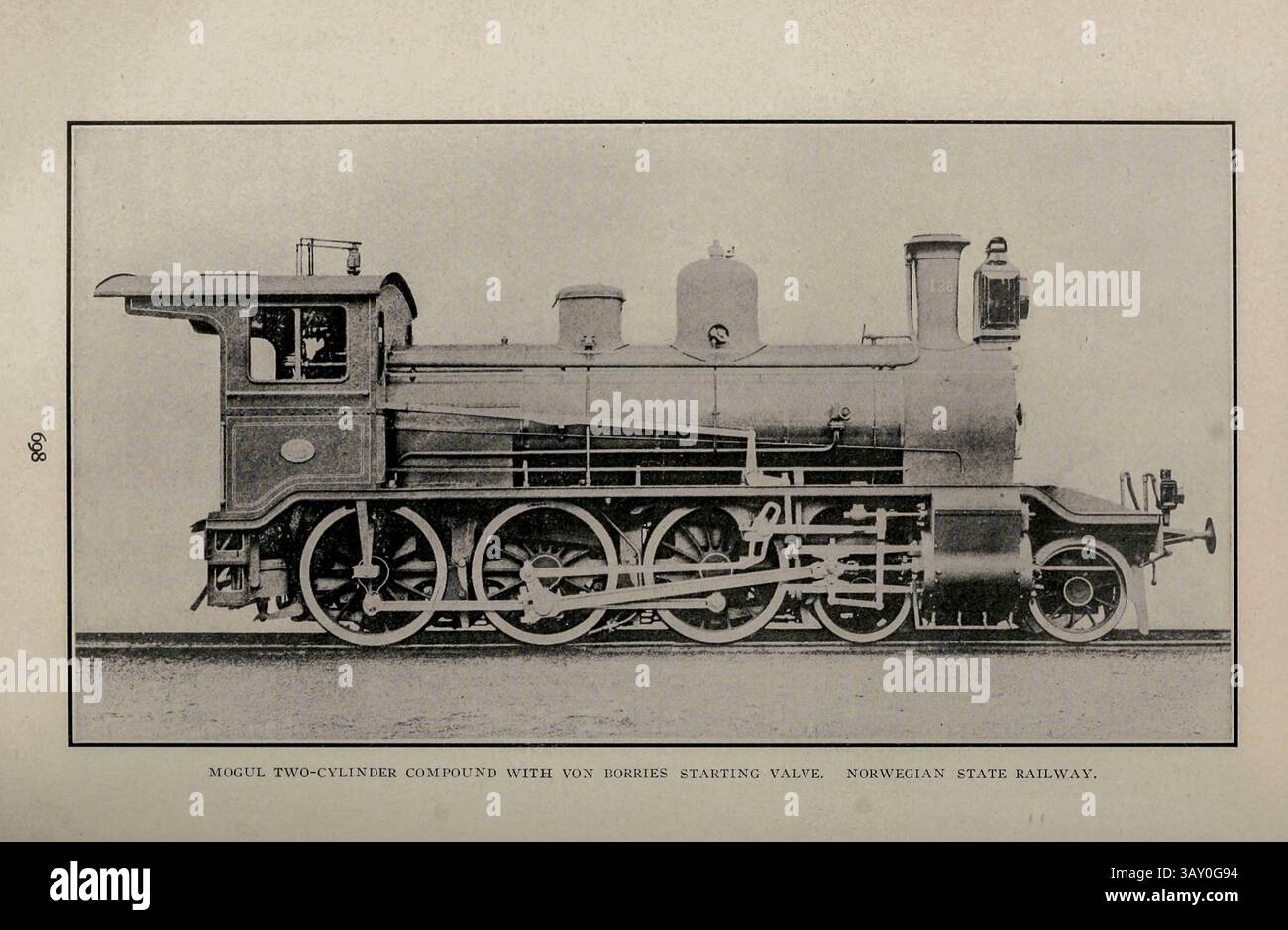 Mogul two cylinder compound with von Borries starting valve Norwegian ...