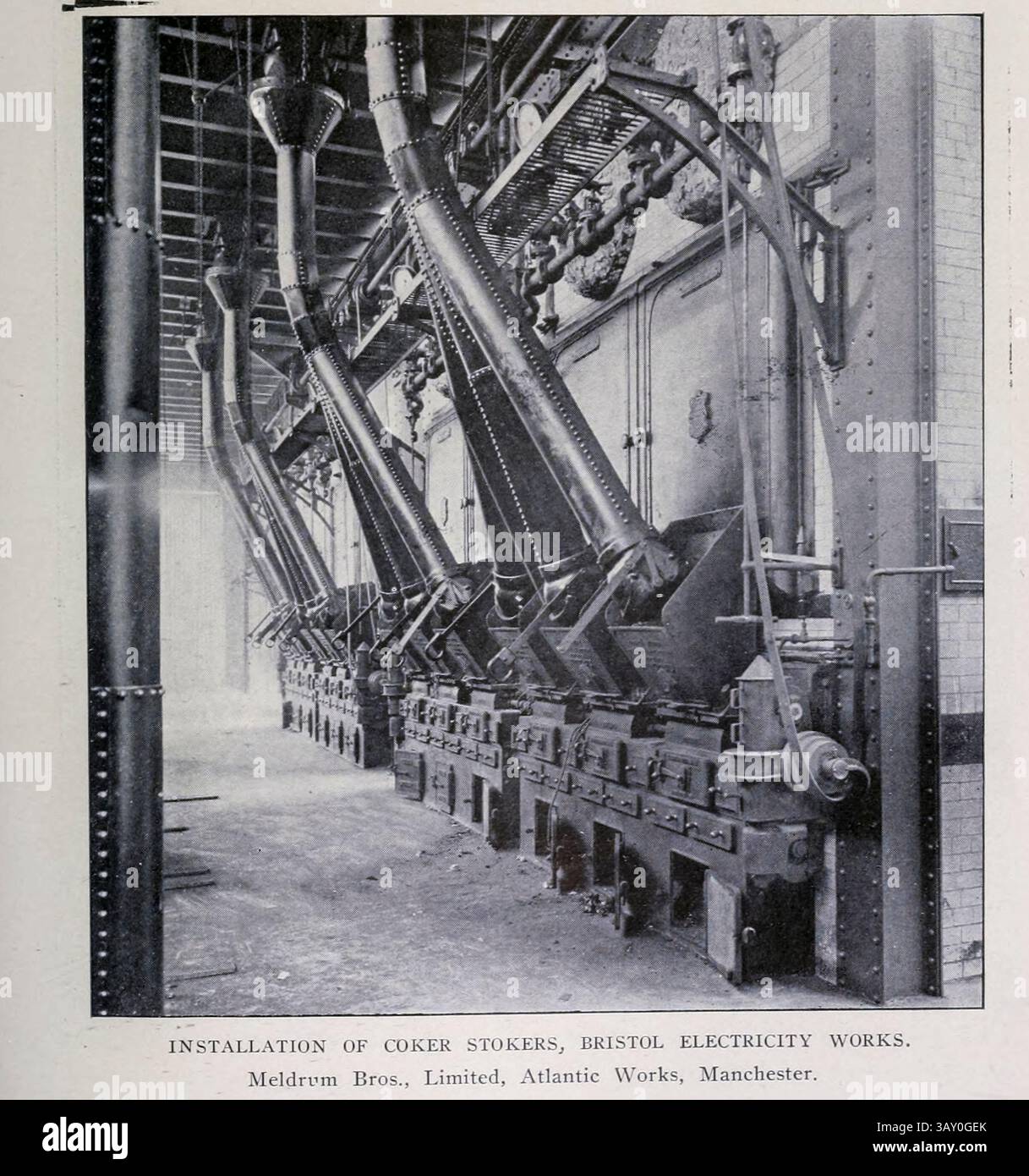 INSTALLATION OF COKER STOKERS, BRISTOL ELECTRICITY WORKS. Meldrum Bros ...