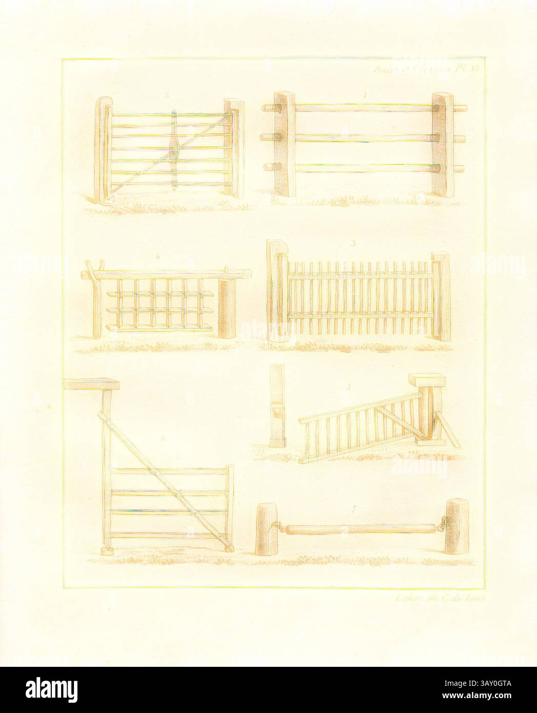 Series of illustrated gate designs hi-res stock photography and images ...
