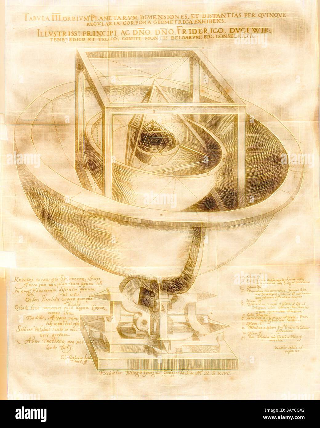 A complex geometric design featuring a three-dimensional spiral ...