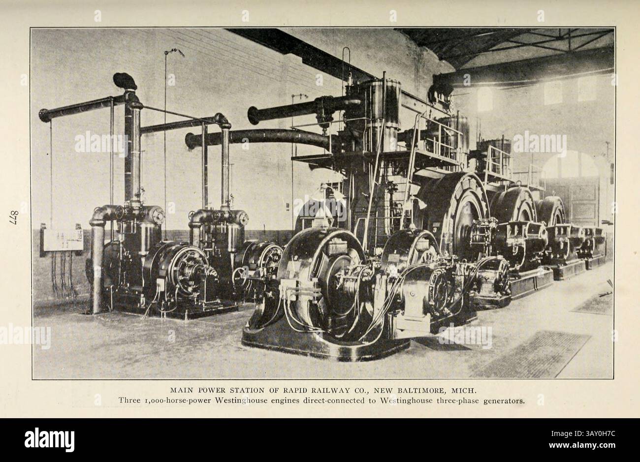 Main power station of Rapid Railway Co. New Baltimore, Michigan Three ...