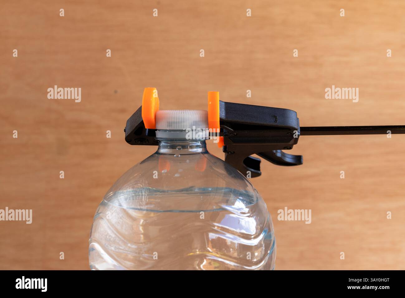 Very tight water bottle top extremely hard to get undone Stock Photo ...