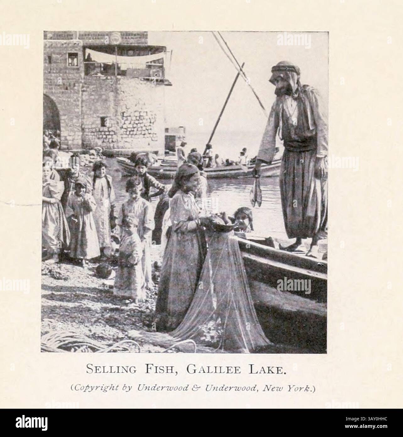 Selling fish Galilee lake from Orientalisms in Bible Lands by EDWIN ...