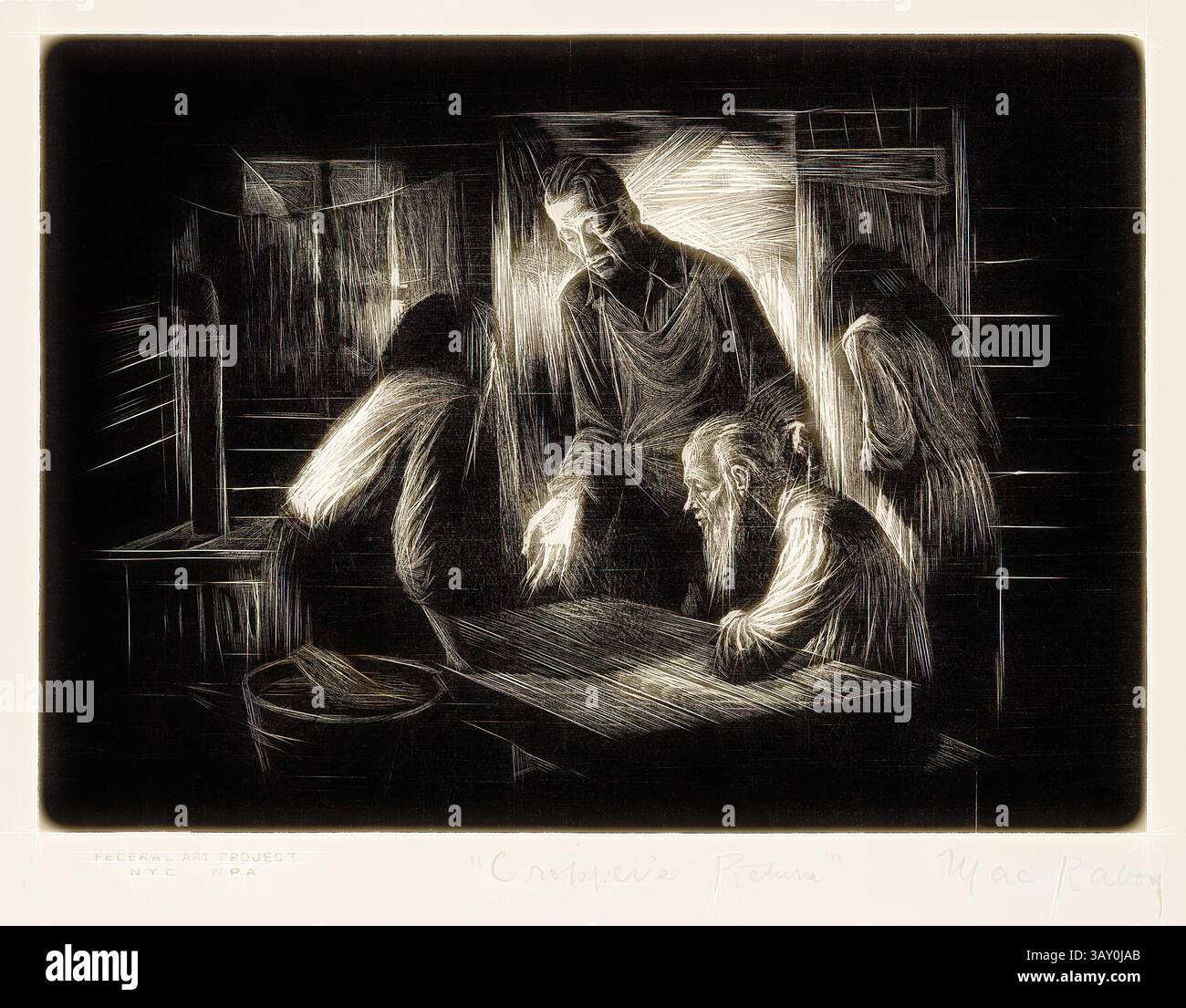 Somber scene captures two figures hi-res stock photography and images ...