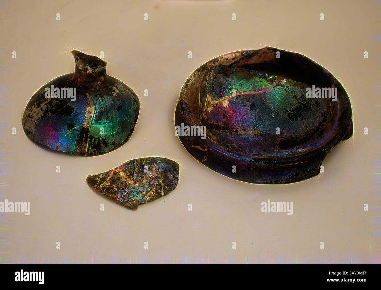 Trio of ancient metallic artifacts hi-res stock photography and images ...
