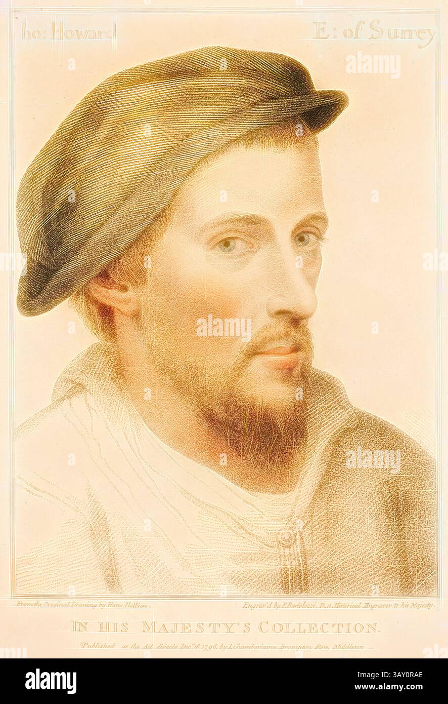 A portrait of a nobleman from the Tudor era, characterized by a ...