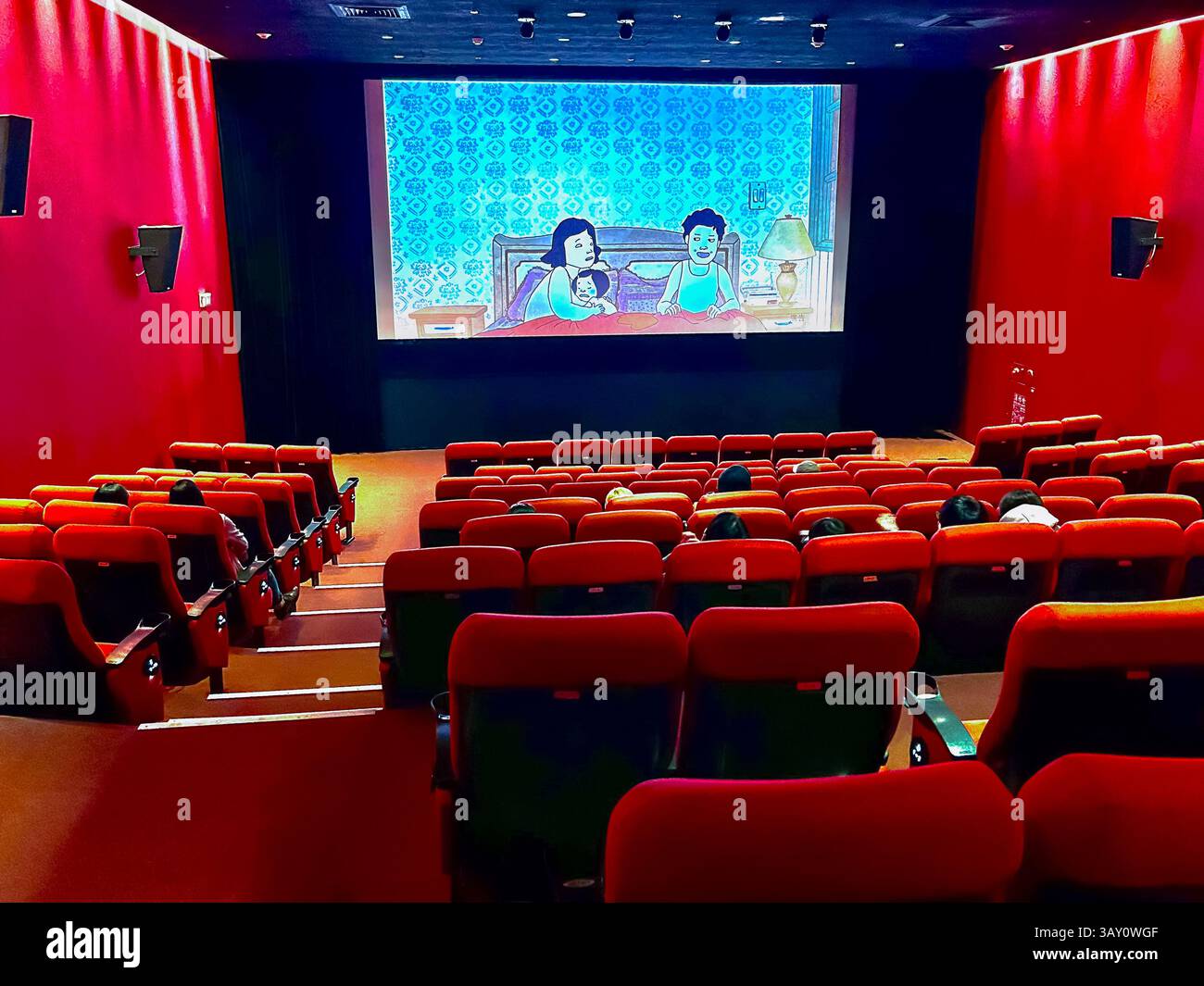 Taipei, Taiwan, View Inside, Screen, Seats, Local Movie Theater ...