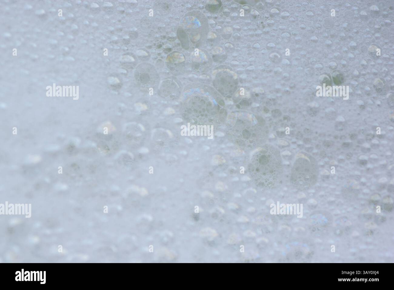 Bubbly soap foam background. Soap foam closeup. White foam backdrop ...