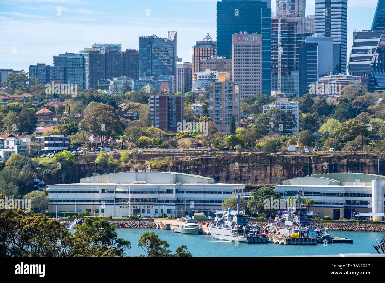 HMAS Waterhen, the Sydney base for the two remaining active Huon-class ...