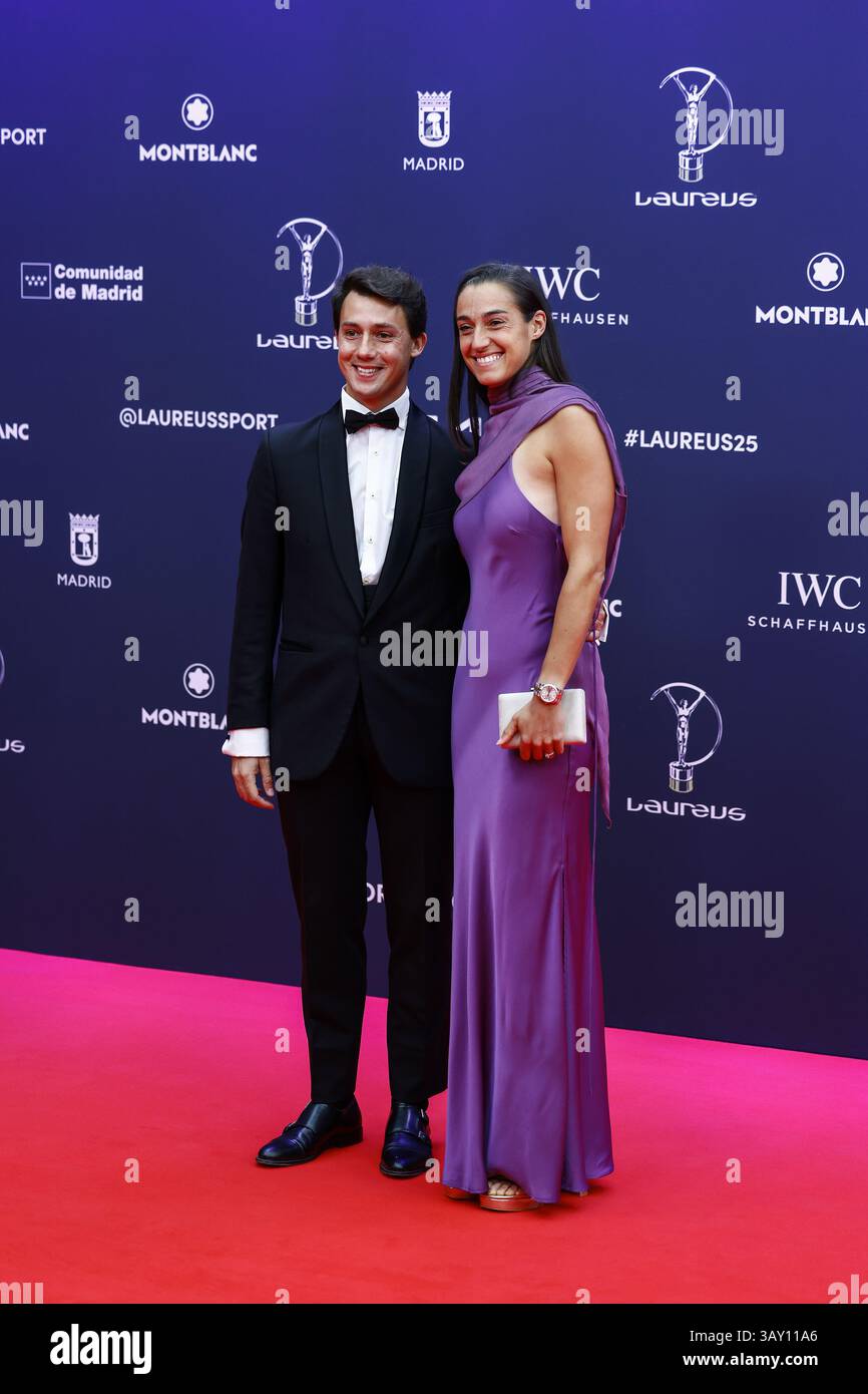 Borja Duran and Caroline Garcia during the Laureus World Sports Awards ...