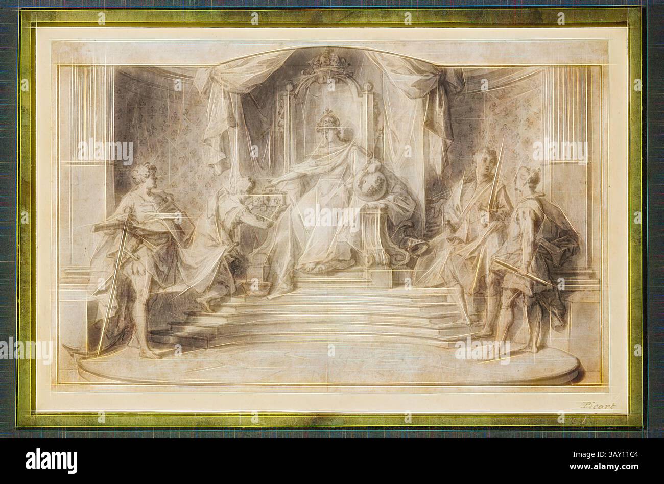Crowned figure sits majestically hi-res stock photography and images ...