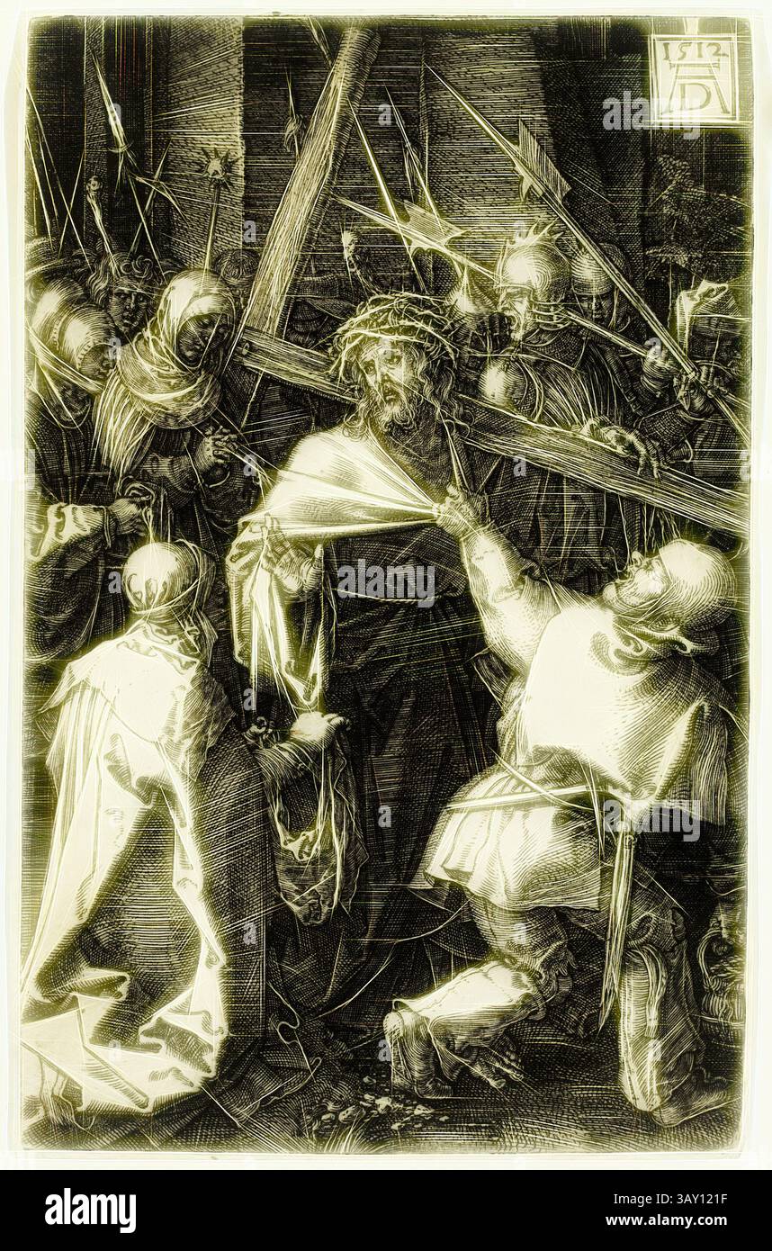 A dramatic scene capturing the moment of Christ’s arrest, surrounded by ...