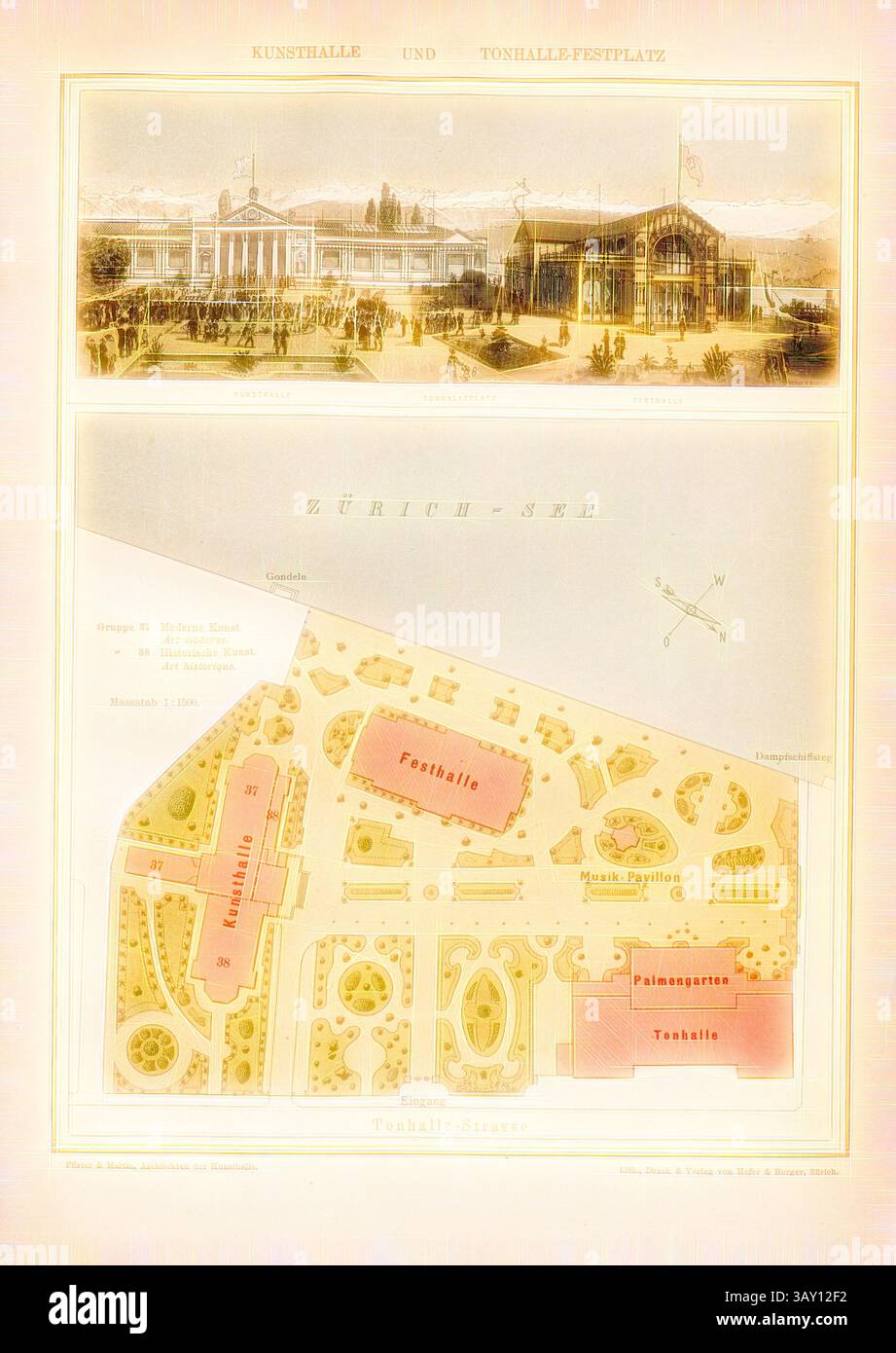Detailed schematic layout showcasing hi-res stock photography and ...