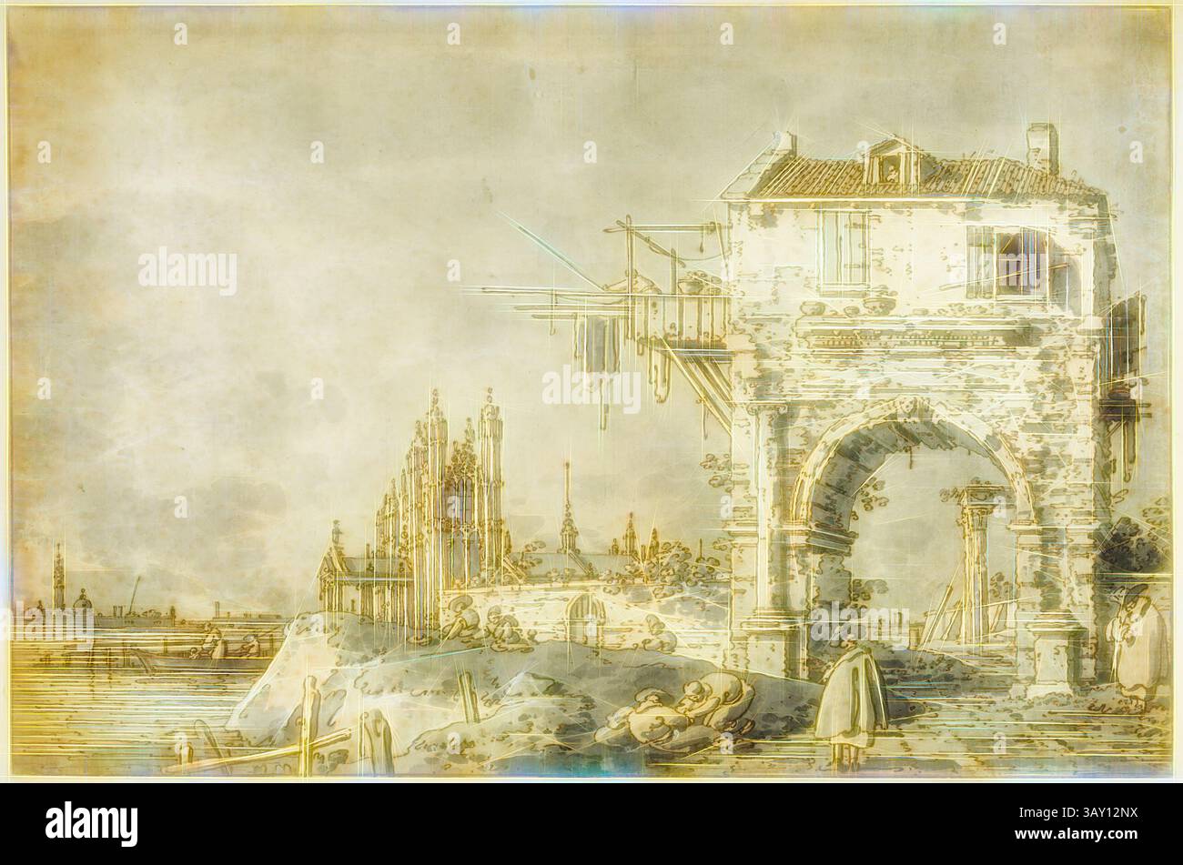 Intricate details of gothic architecture rise hi-res stock photography ...