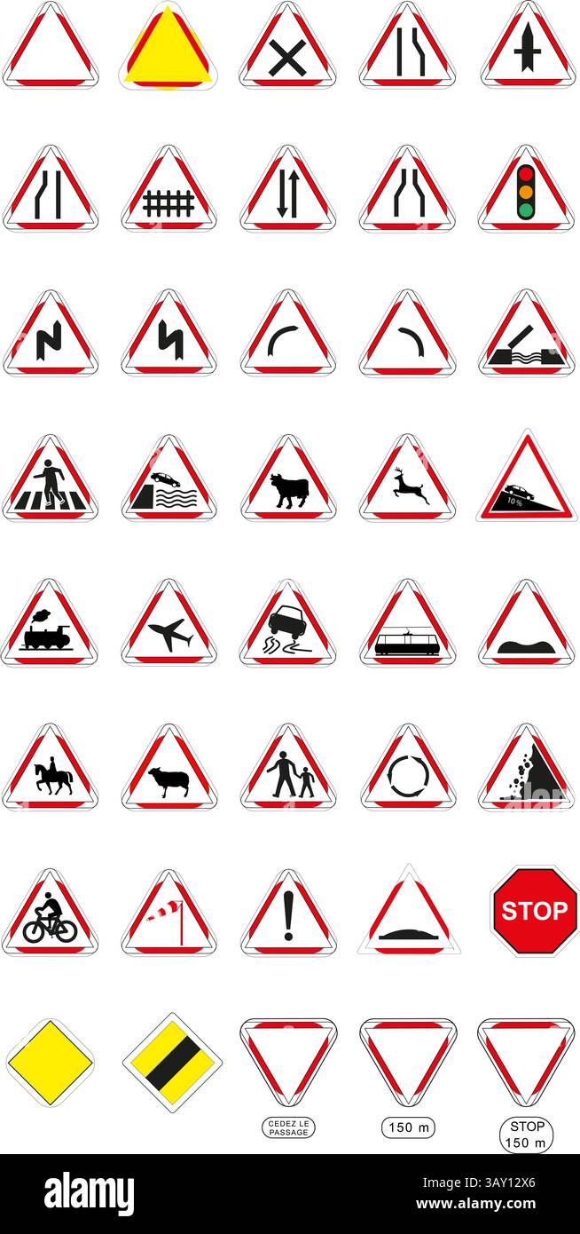 Highway code signs hi-res stock photography and images - Alamy