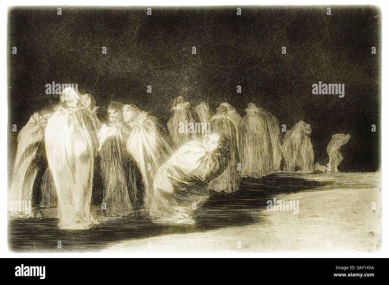 Line of ghostly figures hi-res stock photography and images - Alamy