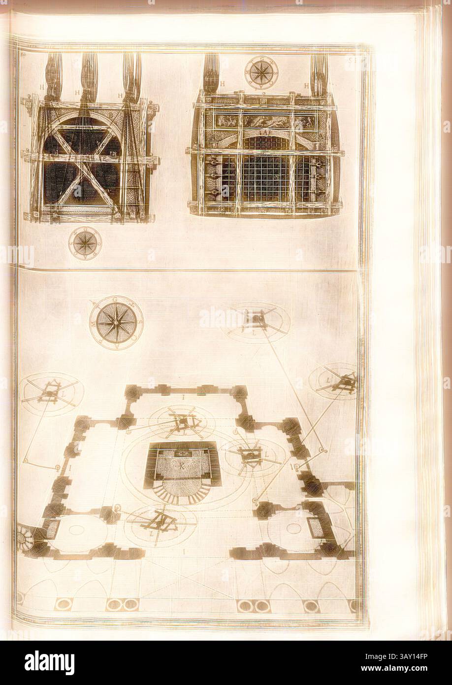 Detailed architectural blueprints showcasing intricate layouts ...