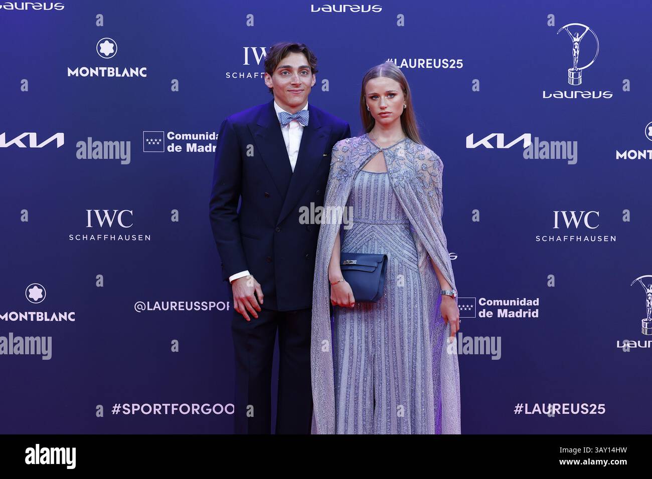 Mondo Duplantis and Desire Inglander during the Laureus World Sports ...