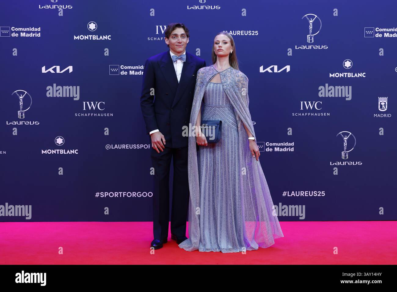 Mondo Duplantis and Desire Inglander during the Laureus World Sports ...