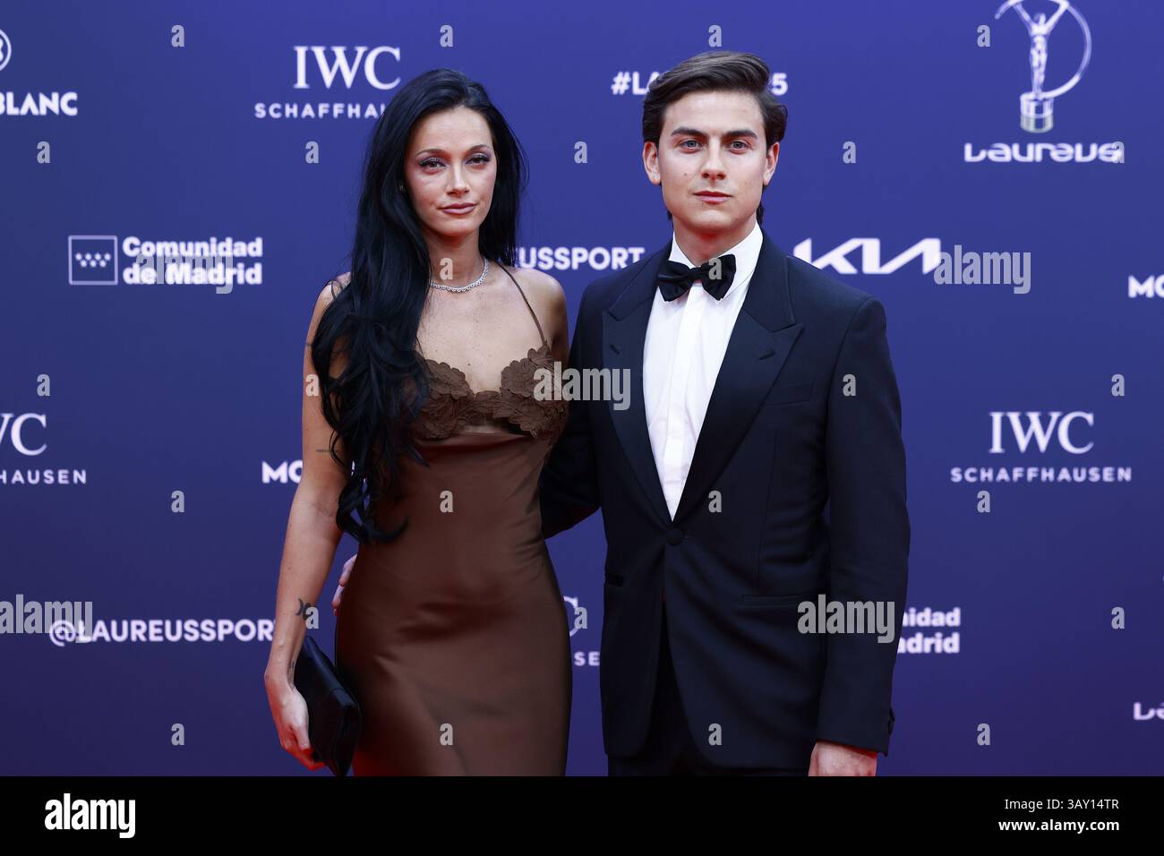 Oriana Sabatini and Paulo Dybala during the Laureus World Sports Awards ...