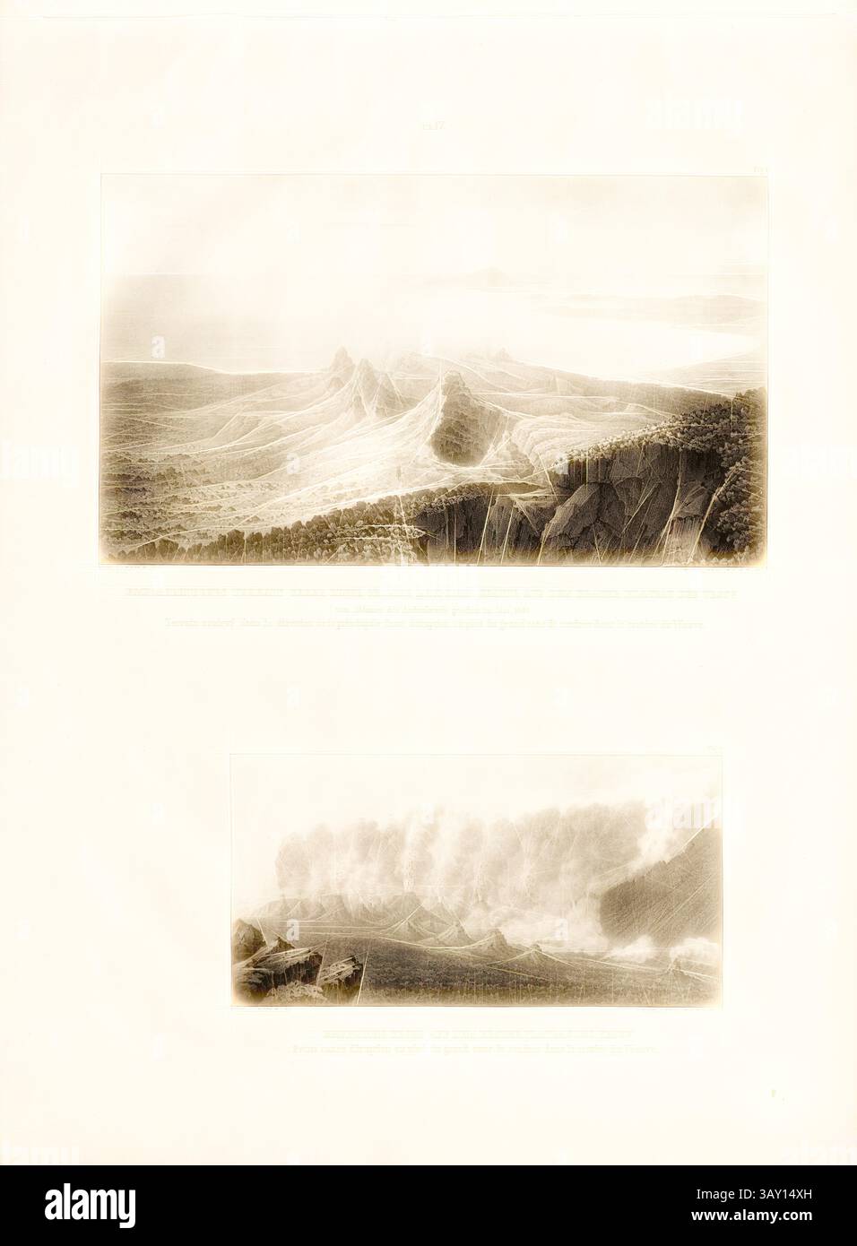A serene landscape showcasing rugged, undulating mountains in the ...