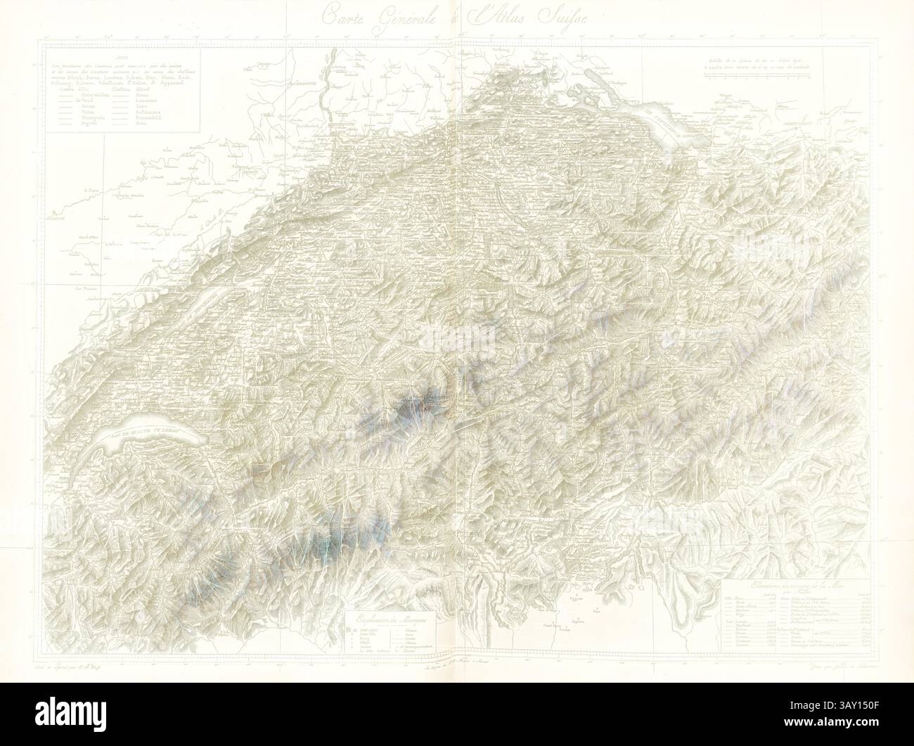 A detailed topographic map showcasing mountainous terrain and ...