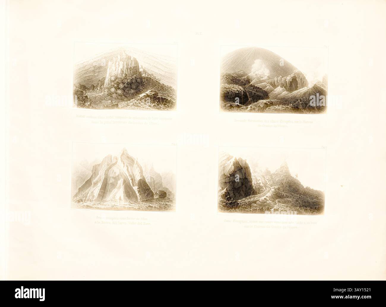 A collection of intricate landscape illustrations showcasing dramatic ...