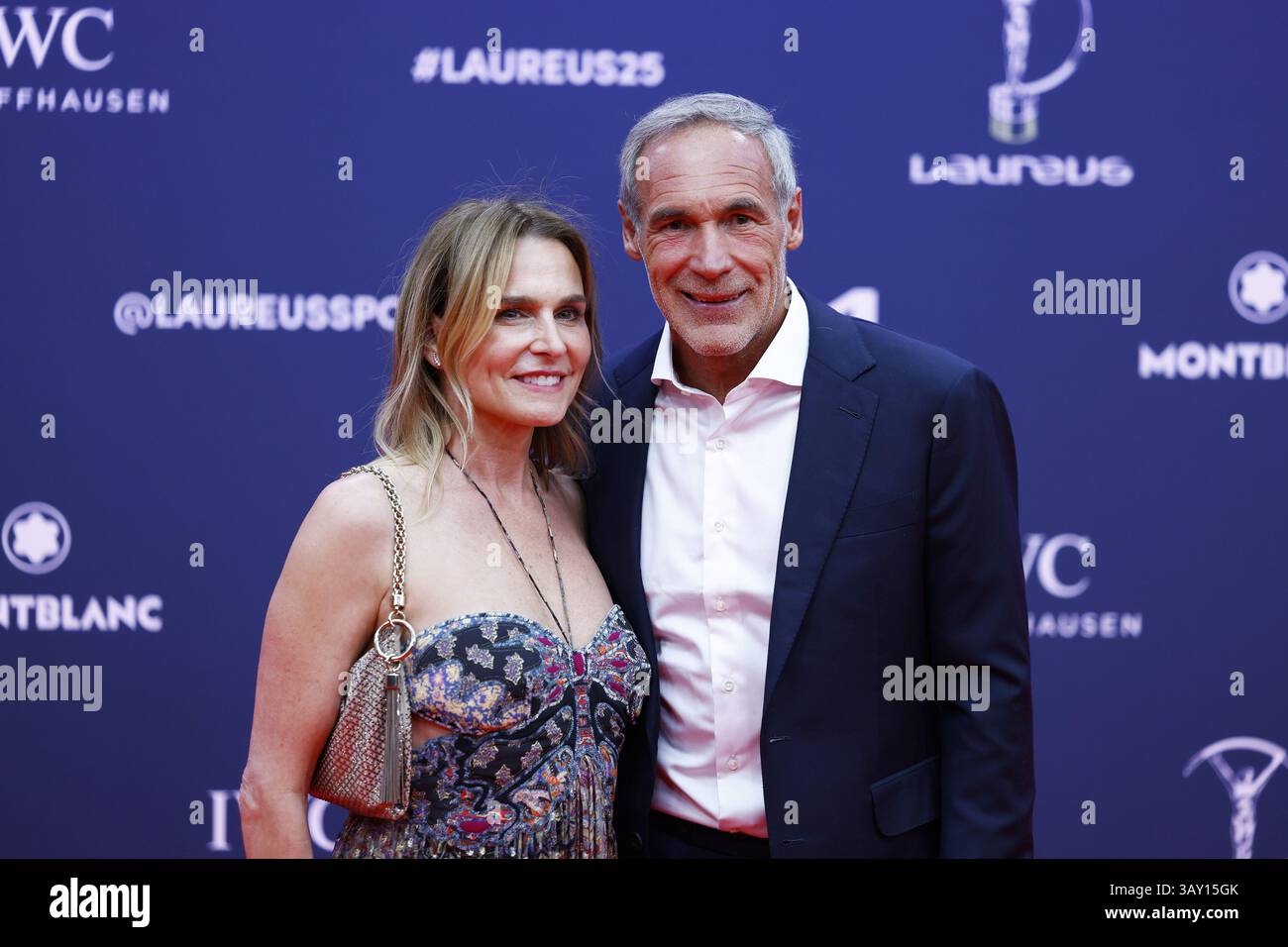 Cathy Horn and Mike Horn during the Laureus World Sports Awards Madrid ...