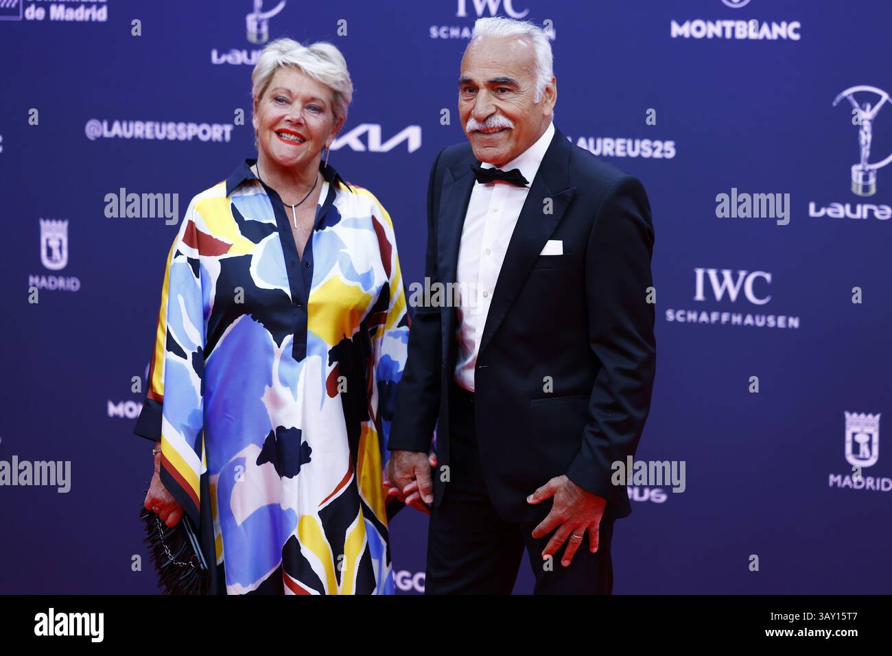 Frederique Bahrami and Mansour Bahrami during the Laureus World Sports ...
