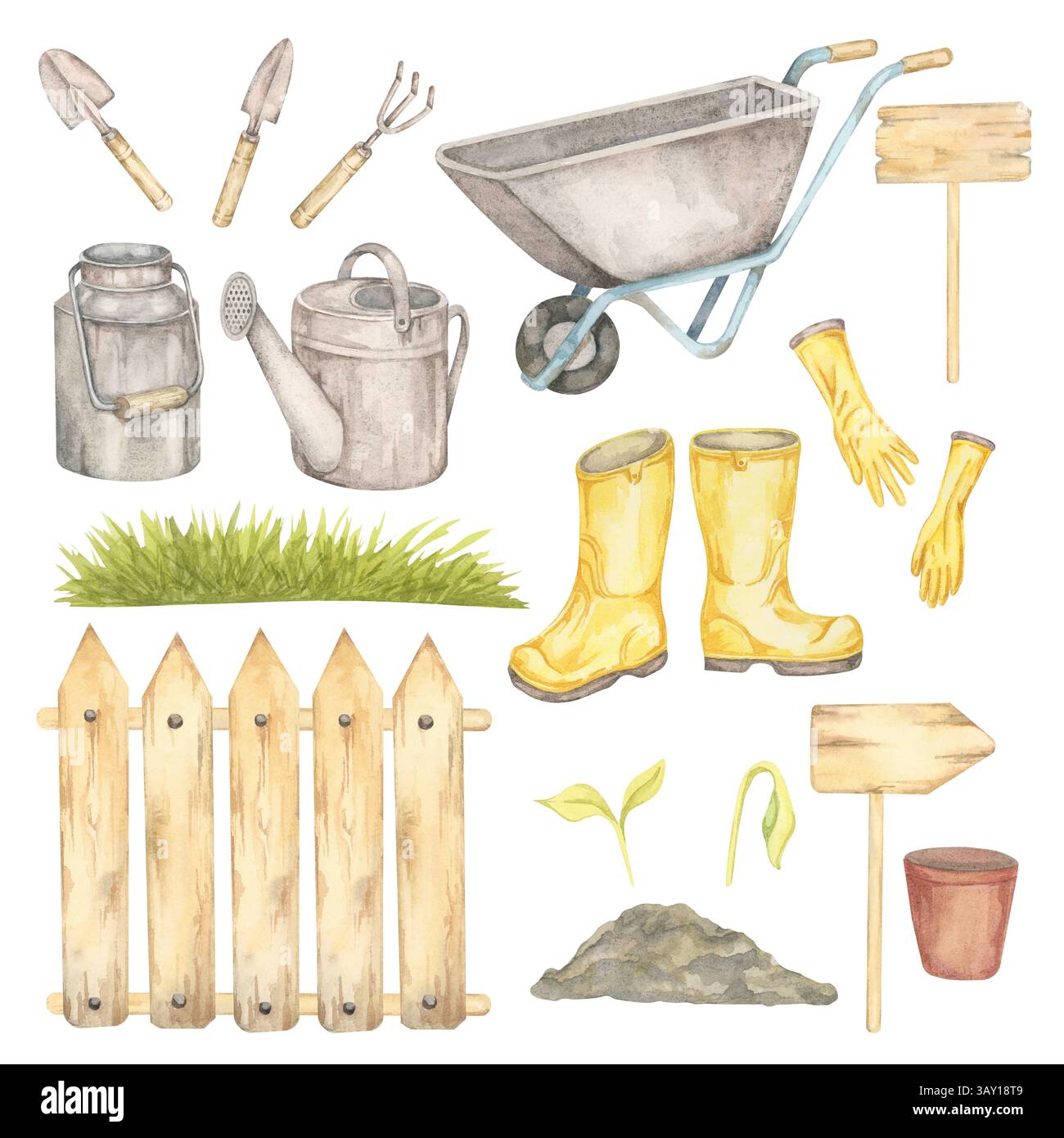 Yellow mounds mound Cut Out Stock Images & Pictures - Alamy