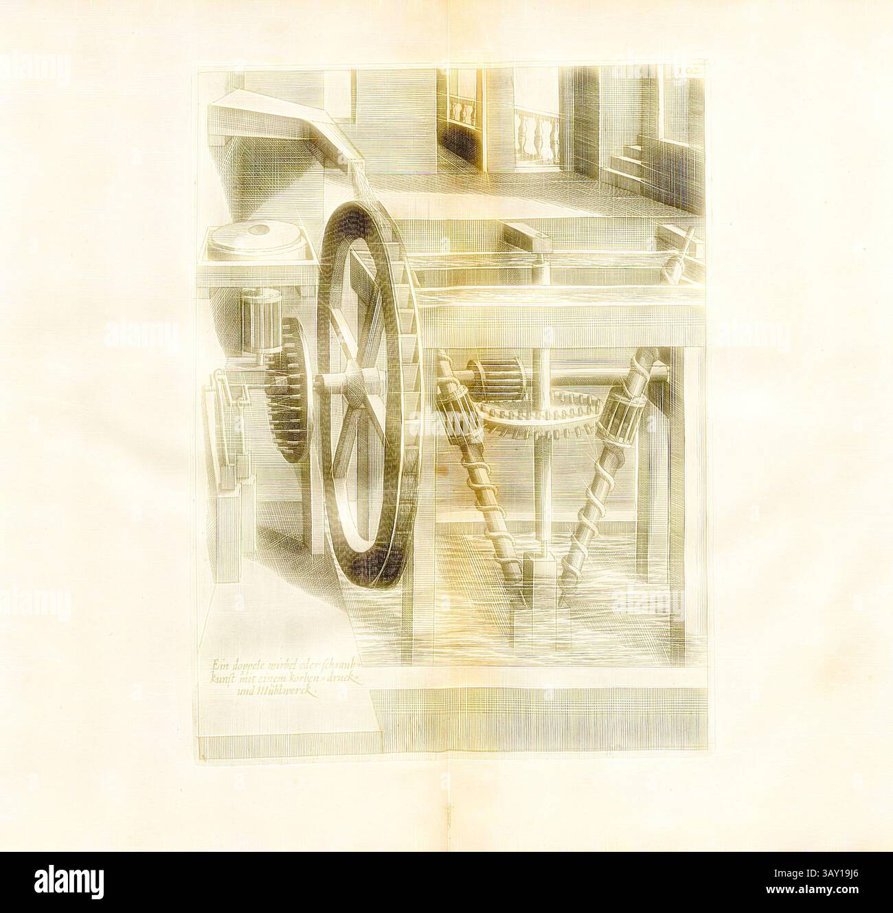 Mechanical design alongside structural elements hi-res stock ...