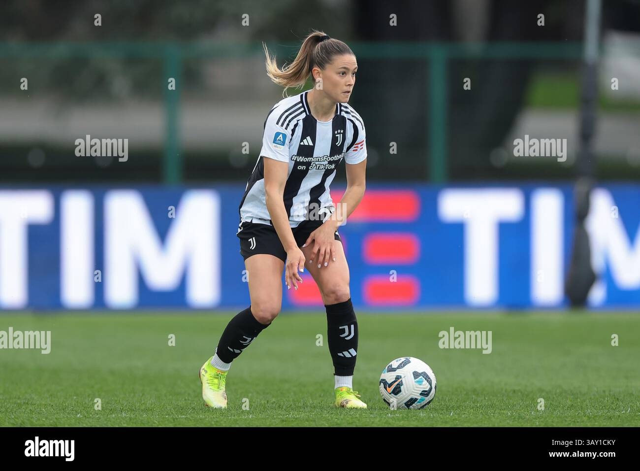 Biella, Italy, 18th April 2025. Viola Calligaris of Juventus during the ...