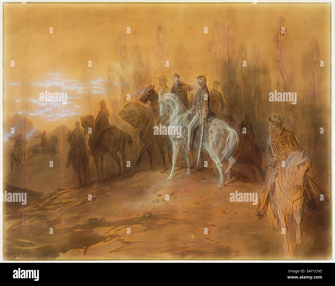 Misty forms of additional riders hi-res stock photography and images ...